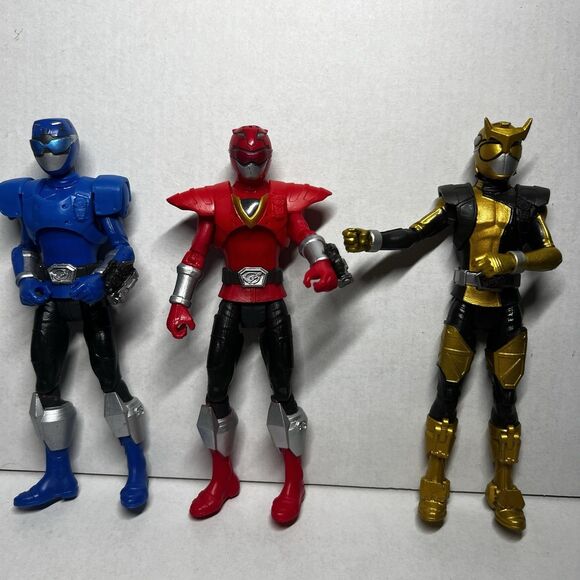 Hasbro | Toys | Power Rangers Beast Morphers Figure Lot Red Blue Gold 6 ...